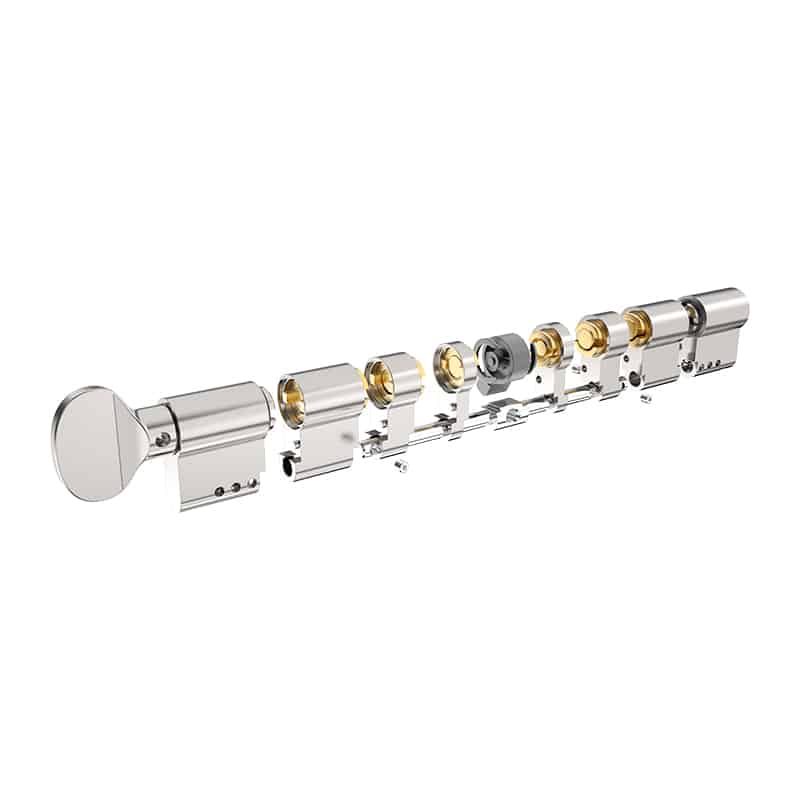 Modular system function european profile master key system brass lock ...