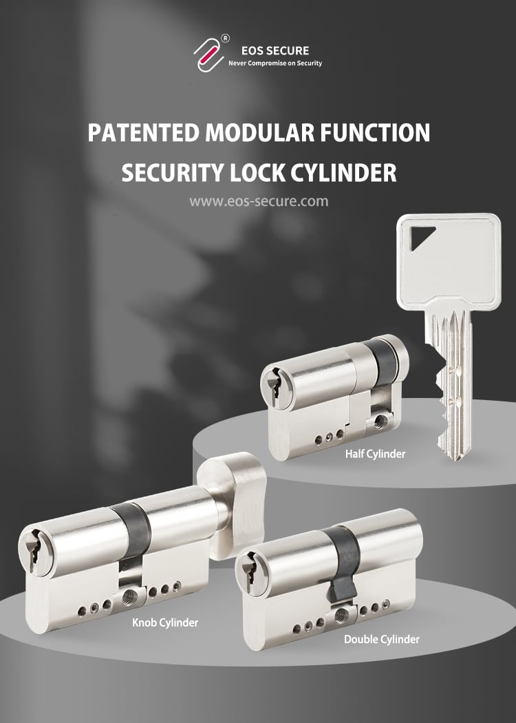Modular system function european profile master key system brass lock cylinder | EOS-Secure