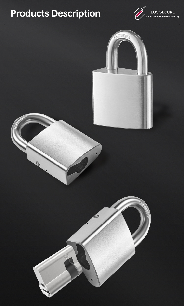 European Profile Half Cylinder Brass Padlock | EOS-Secure